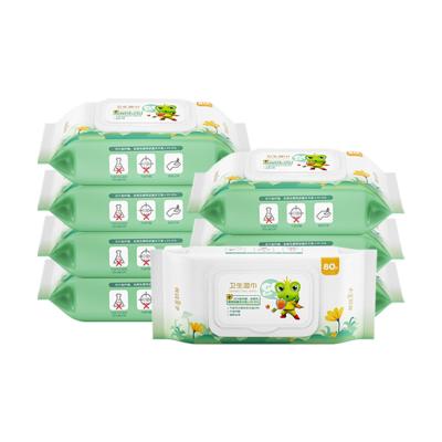 China Alcohol Free Disposable Wet Wipes PH Balancing Formula Unique Packaging for sale