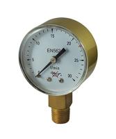 China 50mm 63mm Welding Regulator Pressure Gauge 2.5 Bar To 400 Bar for sale