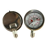 China 2 Inch 1.5 Inch Liquid Filled Fuel Pressure Gauge 0-100 Psi 1/8