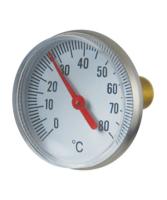 China 40mm Bimetallic Stemmed Thermometer  Ball Valve 1/4