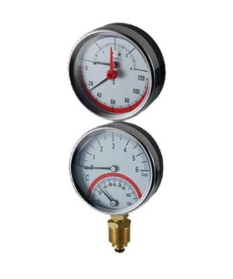 China 63mm  80mm Thermo Manometer 0-4bar With Back Connection for sale