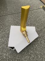 China 50mm 100mm Glass Bimetallic Thermometer Gauge Aluminum Body Golden Plated V Shape for sale