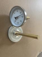 China 63mm 100mm 80mm Bi Metallic Thermometer Stainless Steel Bezel for sale