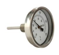 China 40mm Bimetal Thermometer Bezel Bayonet  For Industrial Stainless Steel Case for sale