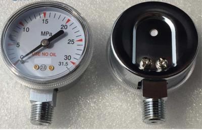 China High Welding Pressure Gauge 1/4 Npt Chrome Plated Oxygen for sale