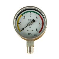 China SS304 316ss Brass Stainless Steel Pressure Gauge 2.5