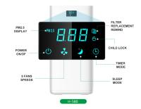 China European Electric Floor Standing Air Purifier UV LED HEPA filter Household for sale