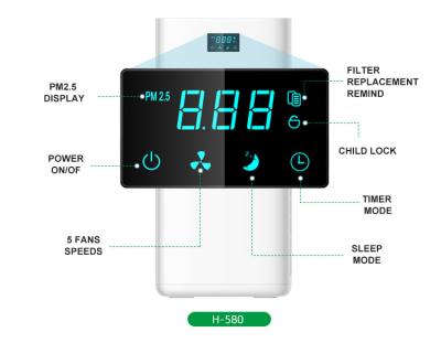China European Electric Floor Standing Air Purifier UV LED HEPA filter Household for sale