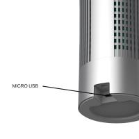 China Mini Portable Car Ionizer Air Purifier Hepa Filter Aluminum Alloy Shell for sale