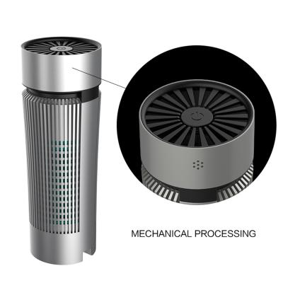 China Mini Portable Car Ionizer Air Purifier Hepa Filter Aluminum Alloy Shell for sale