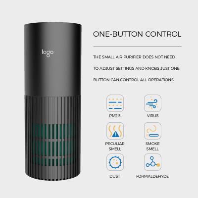 China OEM Portable Mini Car Air Purifier With True Hepa Filter 310x110x75mm for sale