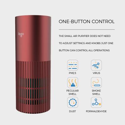 China Easycare UV Light HEPA Air Purifier Ionic Car Air Purifier And Dual Usb Charger for sale
