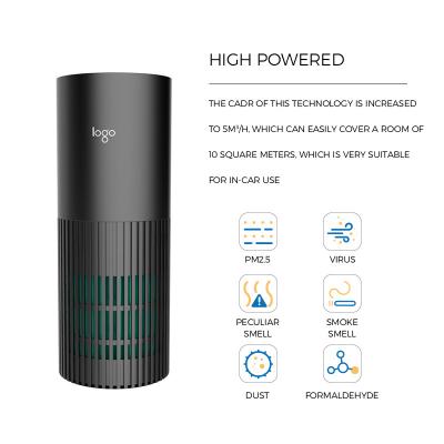 China Dual Fast Charge USB Car Air Purifier Ionizer 5.6 Million Negative Ion Anti Microbial for sale