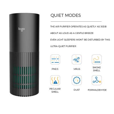 China Portable Car USB UV HEPA Air Purifier Active Real Time Purification Monitoring for sale