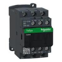 China Schneider LC1D18BD TeSys D Contactor 18A 690V AC-3 24V DC Coil DIN Rail Mount for sale