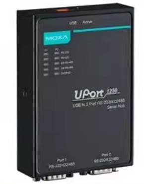 China MOXA UPort 1250 2 Port RS-232 422 485 USB to Serial Converter Hi Speed USB 2.0 921.6 kbps for sale