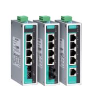 China MOXA EDS-205A 5 Port Unmanaged Industrial Ethernet Switch Redundant Dual DC Power Inputs 10/100 Mbps for sale