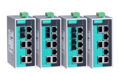 China MOXA EDS-208A-S-SC Unmanaged Industrial Ethernet Switch 7 RJ45 Ports 1 100BaseFX Single Mode SC Port 40 km for sale