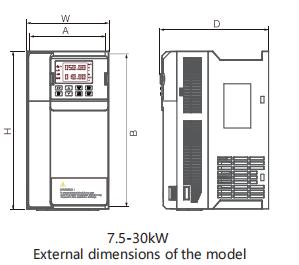 China Milano KV90-110G-4-PV 380V Three Phase Variable Frequency Drive 110kW 210A for sale