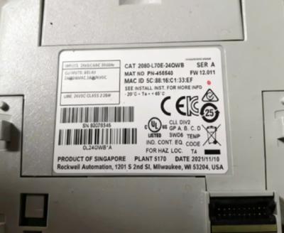 China 2080-L70E-24QWB Allen Bradley Micro870 PLC With EtherNet / IP Communication for sale