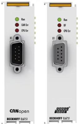 China Beckhoff EL6751 CANopen Communication Module 500V Isolation 1 Channel EtherCAT Terminal for sale