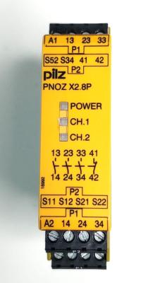 China Pilz 777301 PNOZ X2.8P Safety Relay 24VACDC 3N/O 1N/C SIL 3 PL e for sale