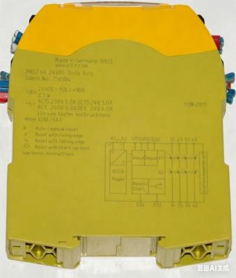 China Pilz 750104 PNOZ s4 Safety Relay 24VDC 3NO 1NC DIN Rail for sale