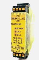 China Pilz PNOZ X2.8P C Safety Relay 24V AC/DC 16 Output Channels Cage Clamp Terminals 22.5mm for sale
