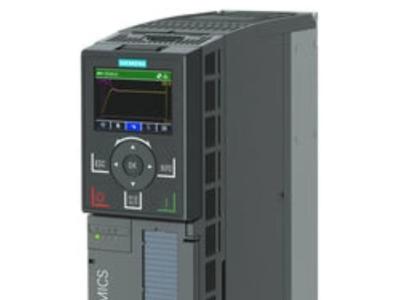 China 6SL3220-3YD26-0UB0 Frequency Convertera SINAMICS G120X power module rated 160 kW, 3-phase 380–480V, designed for pump and fan applications in HVAC and infrastructure, with integrated EMC filter for sale