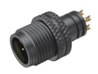 China M12-A03-SK A-Coding 3 Pin Male Straight Cable Plug M12 Circular Connectors Solder Type for sale