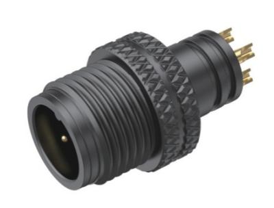 China M12-A03-SK A-Coding 3 Pin Male Straight Cable Plug M12 Circular Connectors Solder Type for sale