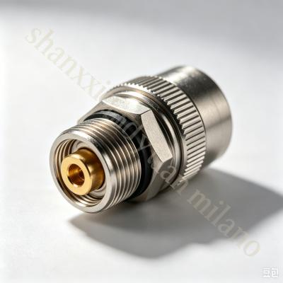 China BMA-JY5YG High Frequency Microwave Connectors BMA K Series Crimp Straight Male Gold Plated for sale