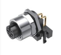 China M12-A4-RP Unshielded Female Right Angle Field Wireable M12 Circular Connectors for sale
