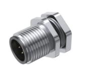 China M12-A03-FT Double Ended Solder Panel Mount M12 Circular Connectors 3 Pin Plug for sale