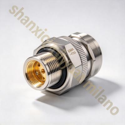China BMA-JFDG High Frequency Microwave Connectors BMA K Series Gold Plated Microstrip Male Plug for sale