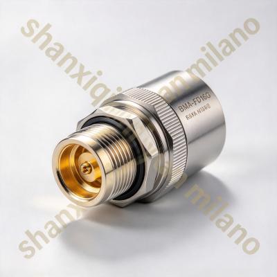 China BMA-JFD16G High Frequency Microwave Connectors BMA K Series Stepped Four Hole Flange Male Plug for sale
