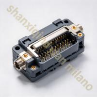 China 09021647921 DIN 41612 PCB Connectors Type B Male 64 Pin Right Angle Solder for Eurocard Rack for sale