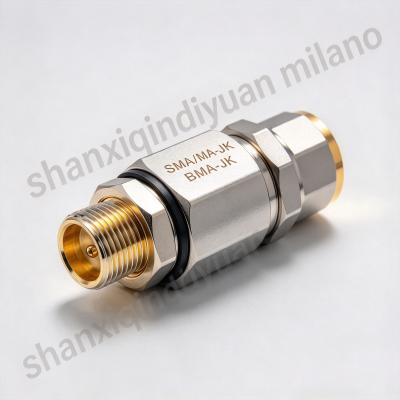 China SMA/BMA-JK High Frequency Microwave Connectors SMA Male to BMA Female Precision Adapter for sale