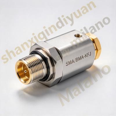 China SMA/BMA-KFJ High Frequency Microwave Connectors SMA Female Flange to BMA Male Adapter for sale