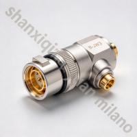 China BNC-JW3 90 Degree Right Angle Cable Plug RF Coaxial Connectors 50 Ohm for SFF-50-1.5 Cable for sale