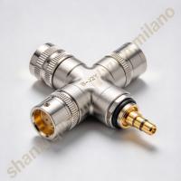 China BNC-J2Y Crimp Straight Male Plug RF Coaxial Connectors 50 Ohm for SFF-50-1-1 Thin Coaxial Cable for sale