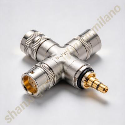 China BNC-J2Y Crimp Straight Male Plug RF Coaxial Connectors 50 Ohm for SFF-50-1-1 Thin Coaxial Cable for sale