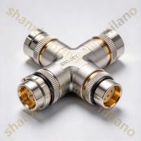 China BNC-J6Y Quick Crimp Straight Male Plug RF Coaxial Connectors 50 Ohm for SFF-50-2-2 Broadcast Cable for sale