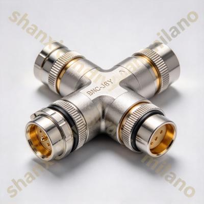 China BNC-J6Y Quick Crimp Straight Male Plug RF Coaxial Connectors 50 Ohm for SFF-50-2-2 Broadcast Cable for sale
