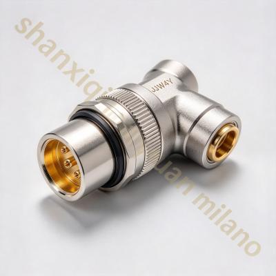 China BNC-JW4Y Right Angle Crimp Male RF Coaxial Connectors Bayonet Lock 50 Ohm for RG58 SYV-50-3 for sale
