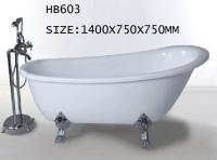 China Bathtubs, freestanding Bathtub without faucet , hand shower HB603 1400X750X750 for sale