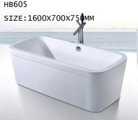 China Bathtubs, freestanding Bathtub without faucet , hand shower HB606 1600X700X750 for sale