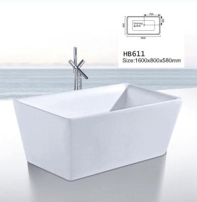 China Bathtubs, freestanding Bathtub without faucet , hand shower HB611 for sale