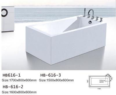China Bathtubs, freestanding Bathtub without faucet , hand shower HB616 for sale