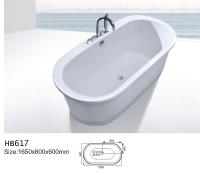 China Bathtubs, freestanding Bathtub without faucet , hand shower HB617 for sale